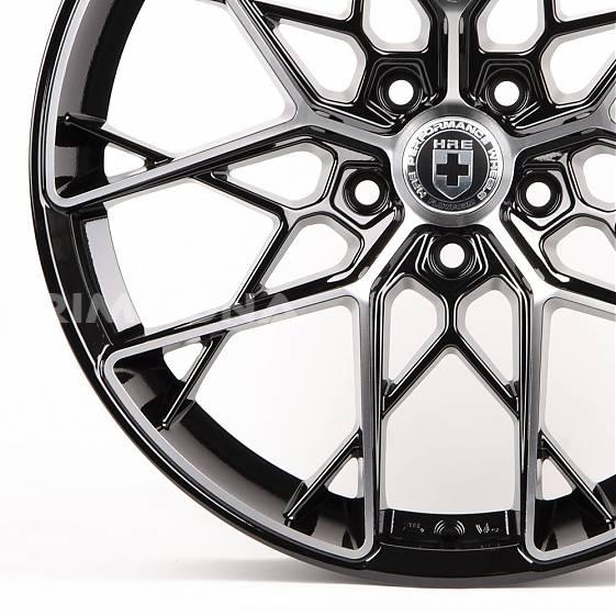 Литые диски HRE FF10 R19 8.5J 5x112 ET35 dia 66.56 (ЧЕРНЫЙ + ПОЛИРОВАННЫЕ СПИЦЫ) купить в Уфе по ...